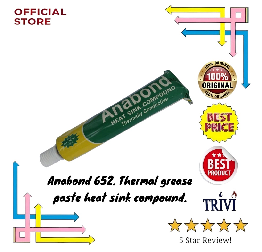 Thermal grease paste heat sink compound, anabond 652 pelumas electronic ...