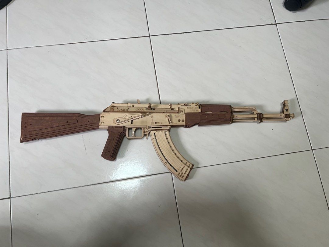 Toy cosplay prop gun AK47 Kalashnikov rifle 1:1, Hobbies & Toys, Toys ...