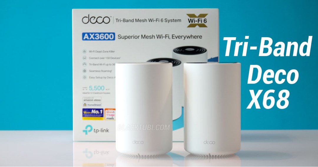 TP-Link Deco X68 (2-pack) AX3600 Whole Home Mesh Wi-Fi 6 router, TV ...