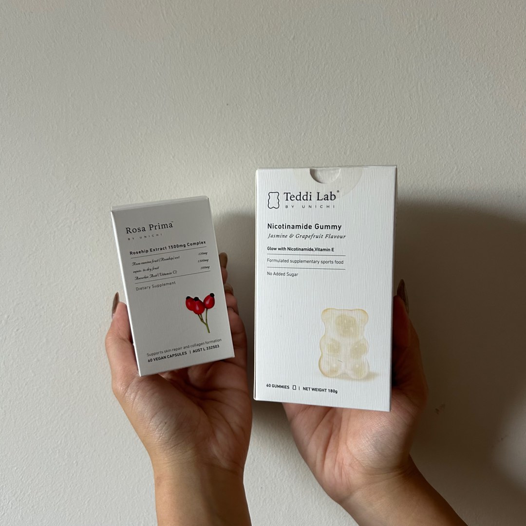 UNICHI teddi lab & rose prima capsules, Health & Nutrition, Health ...