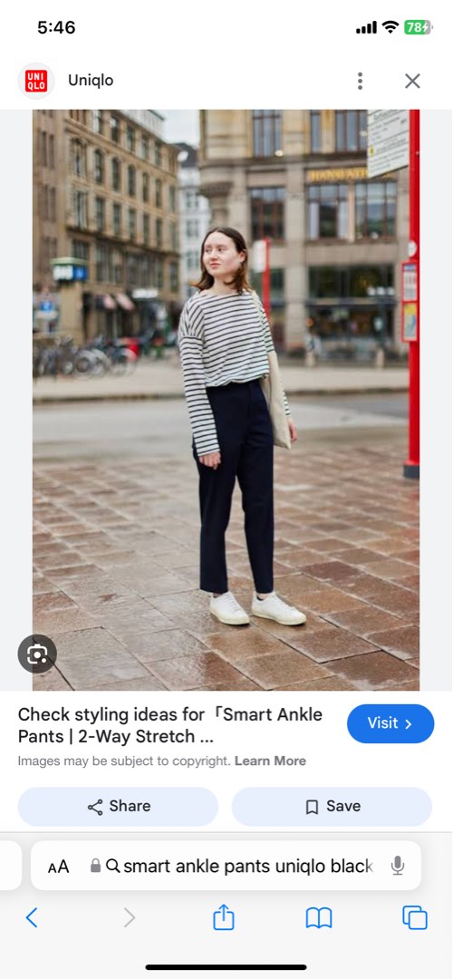 Uniqlo smart ankle pants, Women's Fashion, Bottoms, Jeans on Carousell