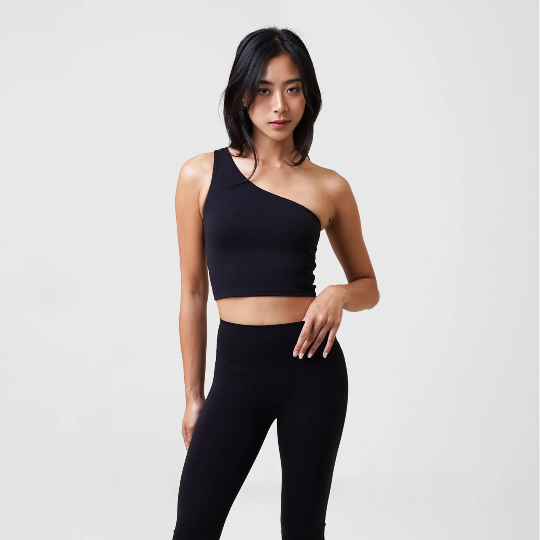 urbanized co siren toga top in black, Women's Fashion, Activewear on ...