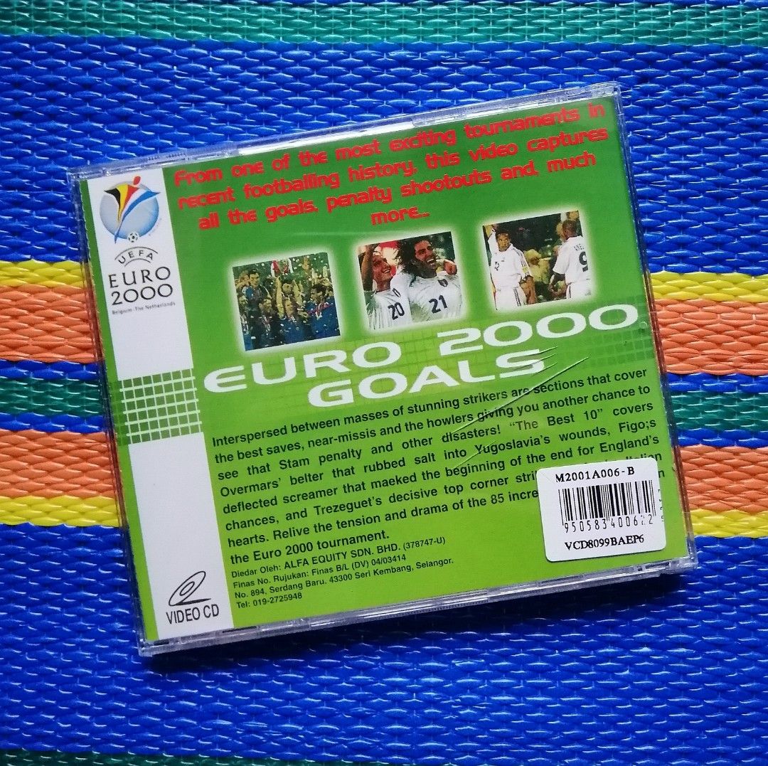 VCD : EURO 2000 GOALS - ( 2002 ) - RM10, Hobbies & Toys, Music & Media ...