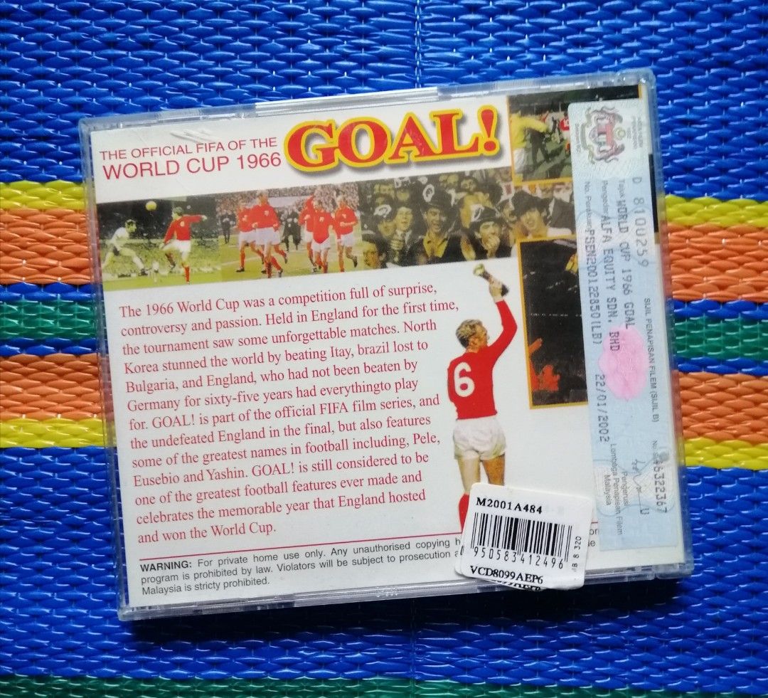 VCD : WORLD CUP 1966 GOAL ! - ( 2002 ) - RM10, Hobbies & Toys, Music ...
