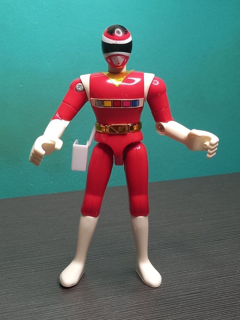 Vintage 1997 Bandai Power Rangers in Space Red Ranger Action Figure 4.5 ...