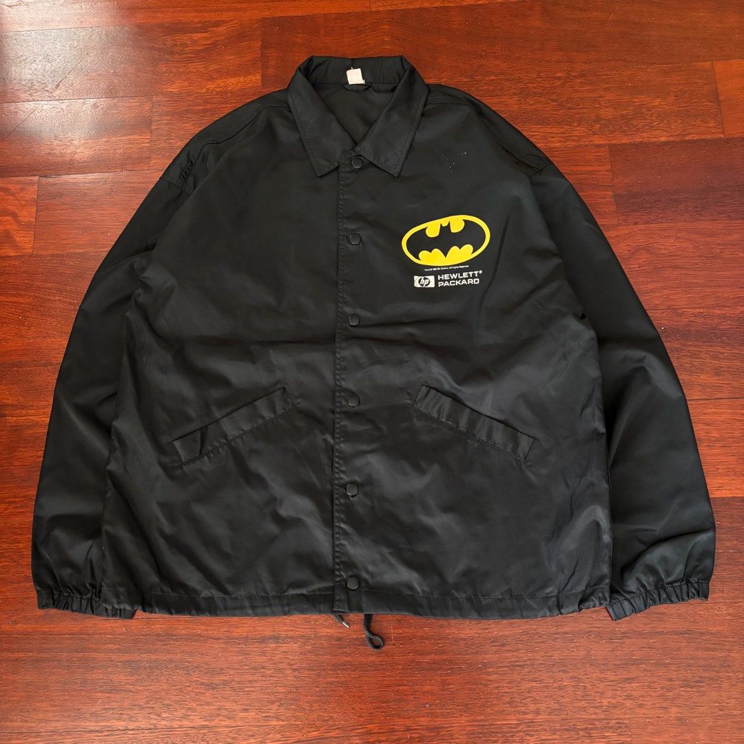 Vintage 90’s DC Comics Batman x Hewlett Packard Coach Jacket, Fesyen ...