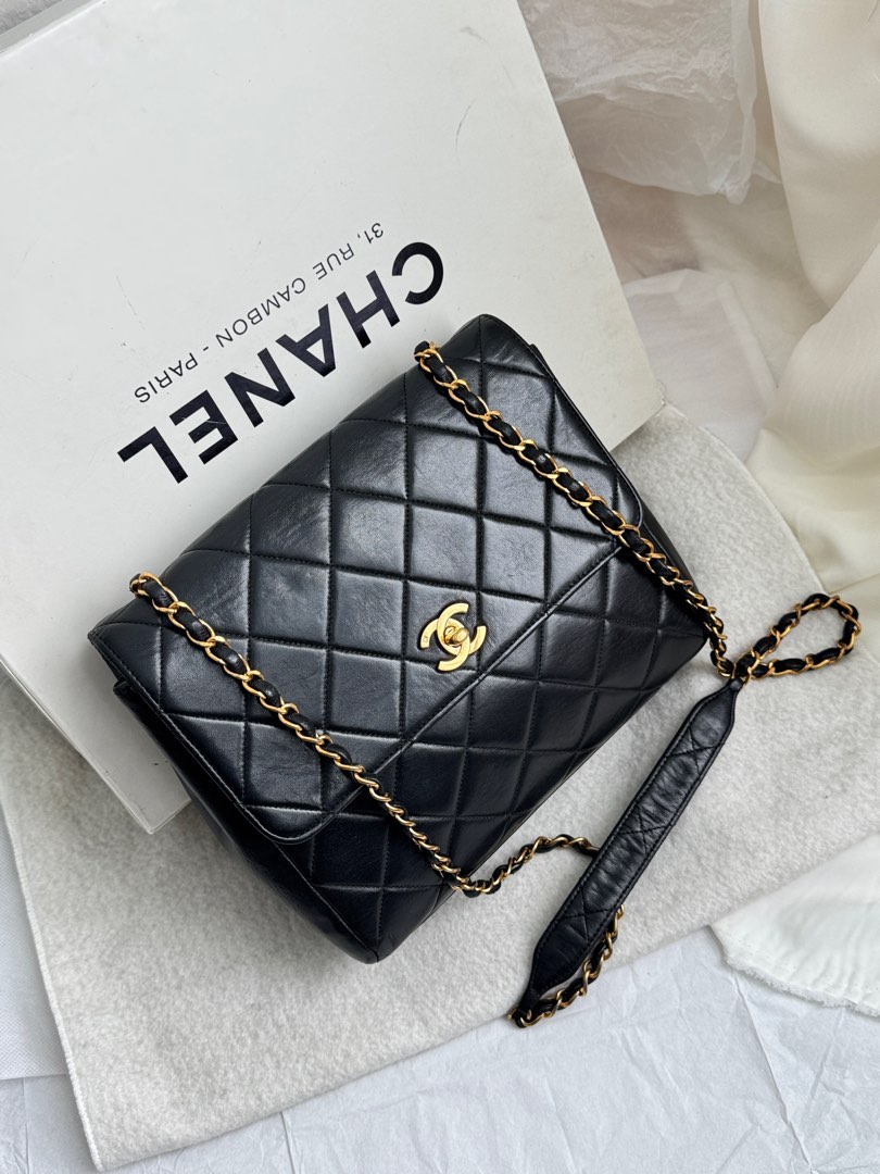 Vintage CC Square CF, Luxury, Bags & Wallets on Carousell