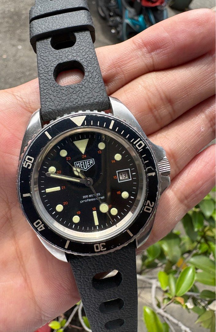 Vintage Heuer 844 diver watch 42mm Monnin Case RARE, Luxury, Watches on ...