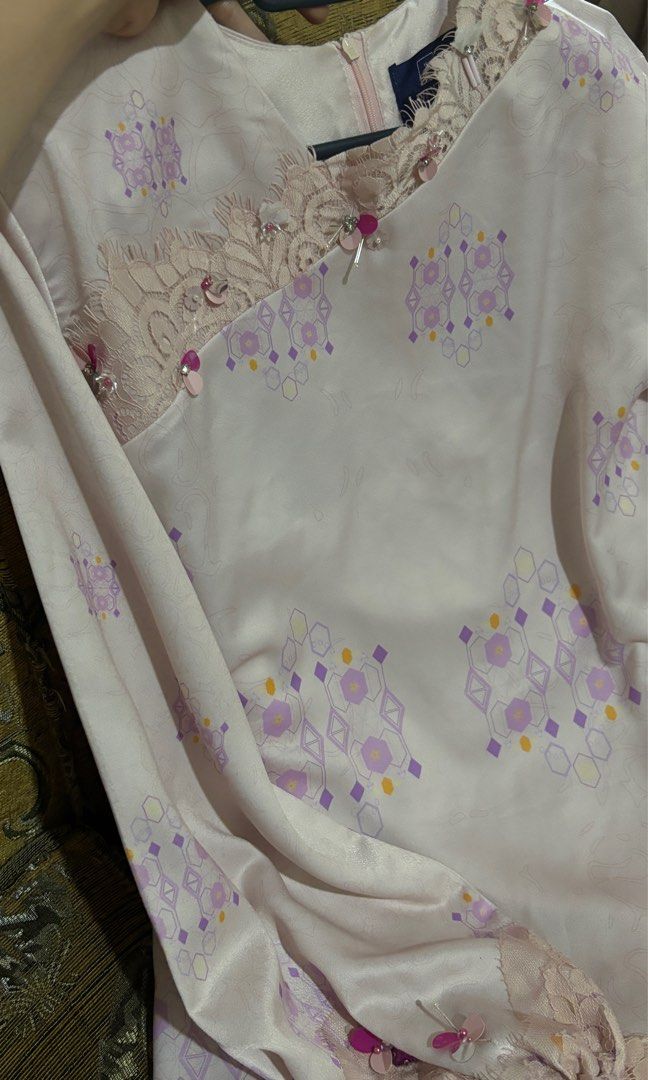 WANZAR KURUNG ( DUSTY PINK / LIGHT PINK ), Women's Fashion, Muslimah ...