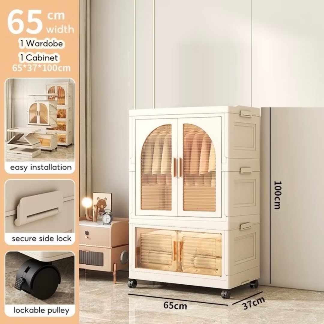 Wardrobe Storage Cabinet | Versatile Wardrobe With Shelves | Compact ...