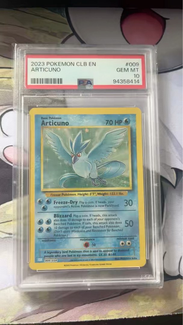 2023 Pokemon CLB EN Articuno Gem MT 10, Hobbies & Toys, Toys & Games on ...