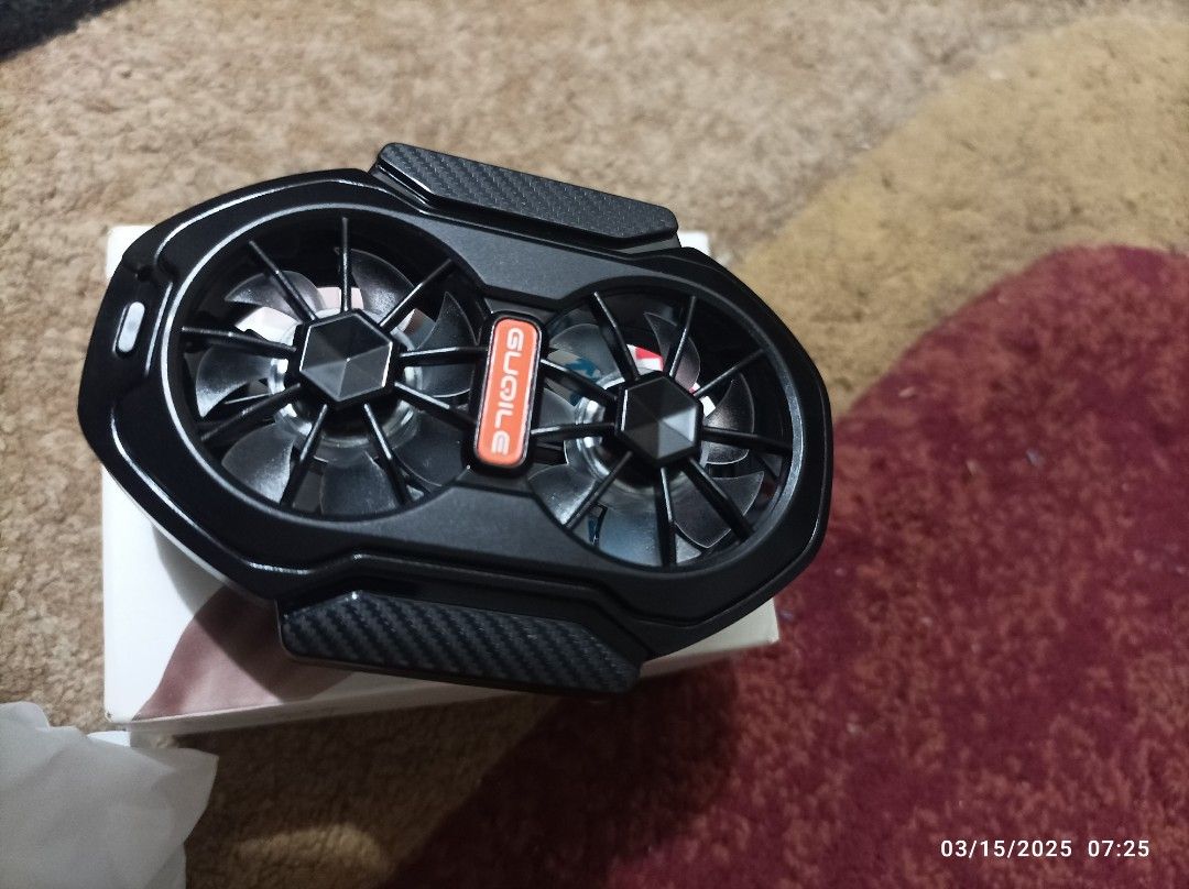 2025 New FS01 Twin Fan Air-Cooled Mobile Phone Radiator for Cooling in Gaming Back Splint Wirele ...