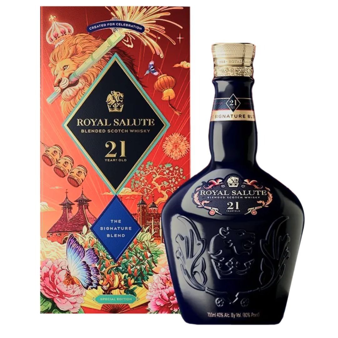 皇家禮炮 21年 2025蛇年限定 獅耀璀璨 調和蘇格蘭威士忌 Royal Salute 21 Years Old Blended Scotch Whisky CNY 2025 Limited ...