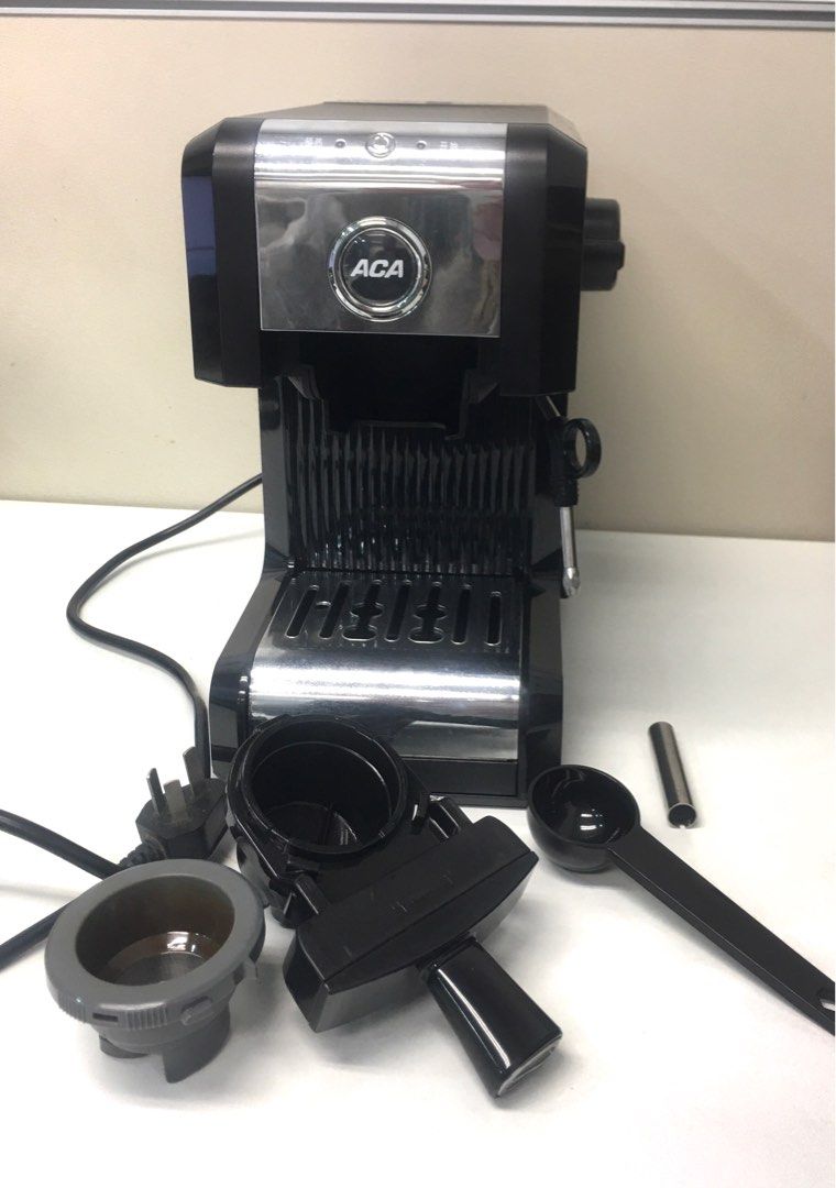 95%新 ACA 北美電器 半自動 壓力萃取 高壓電子泵 特濃 咖啡 連「不鏽鋼」蒸氣打奶棒 咖啡機 semi-automatic ...