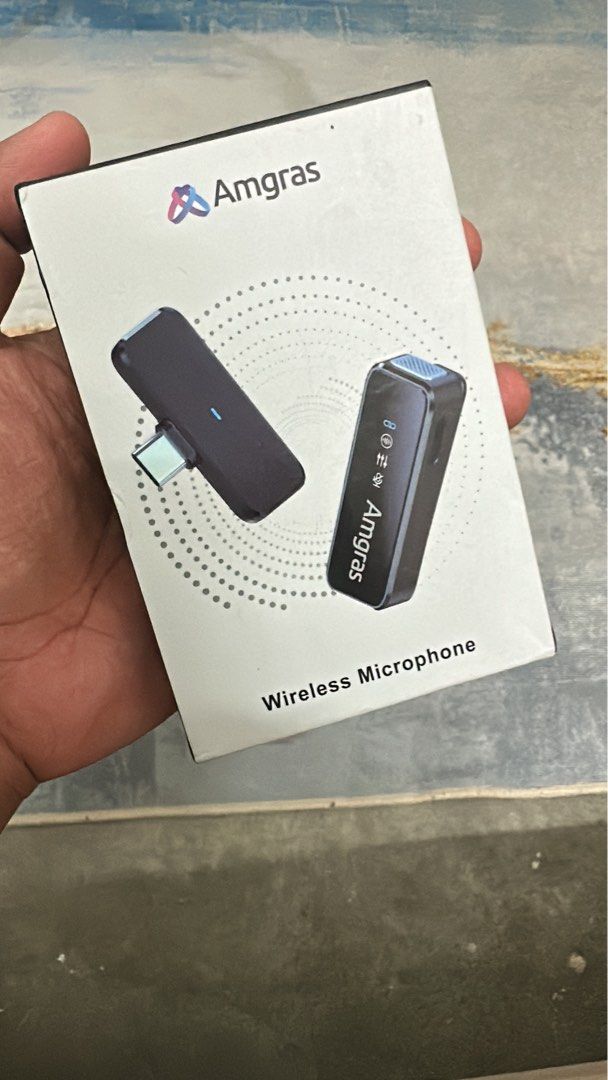 Amgrass Wireless Microphone (Lightning), Audio, Microphones on Carousell
