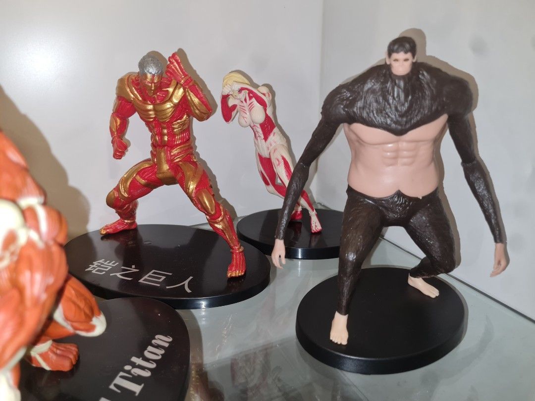 Attack on Titan Bootleg Figures One Set (Reiner, Bertholdt, Annie and ...