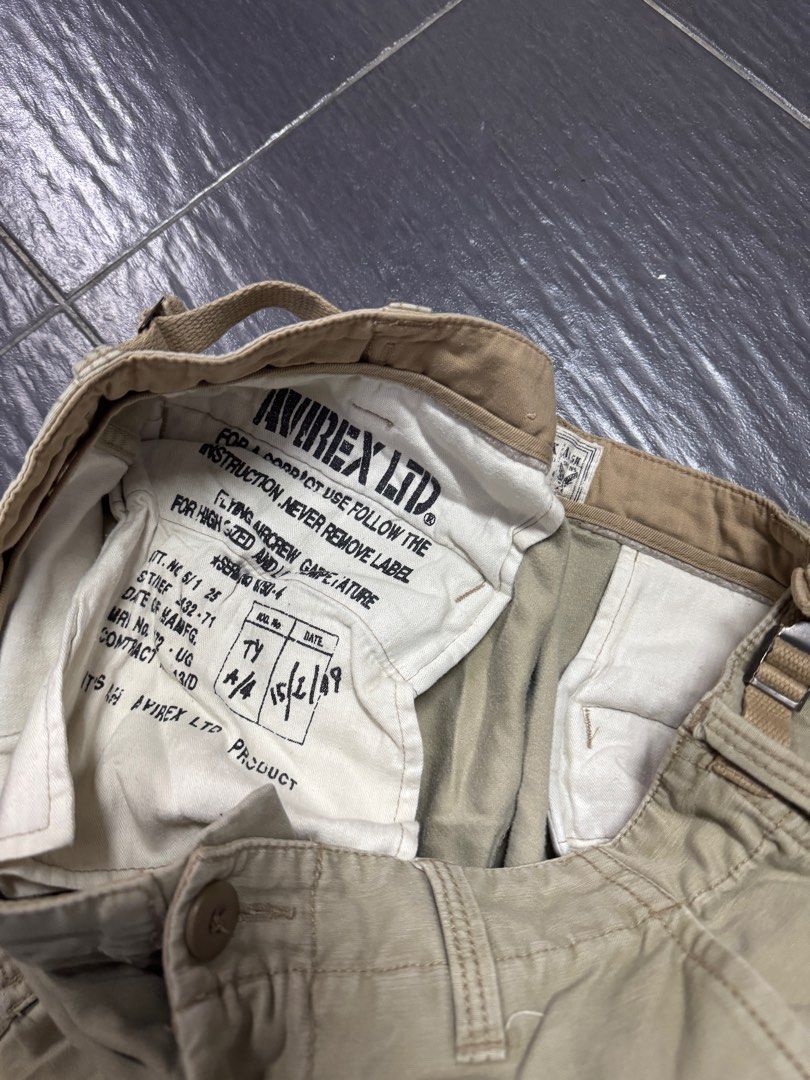 AVIREX MILITARY CARGO PANTS, Men's Fashion, Bottoms, Trousers on Carousell