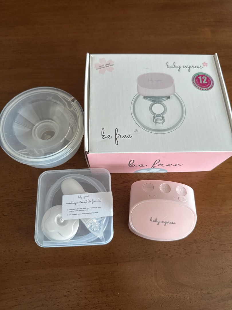 Baby Express Be Free Wearable Electric Breast Pump, Babies & Kids ...