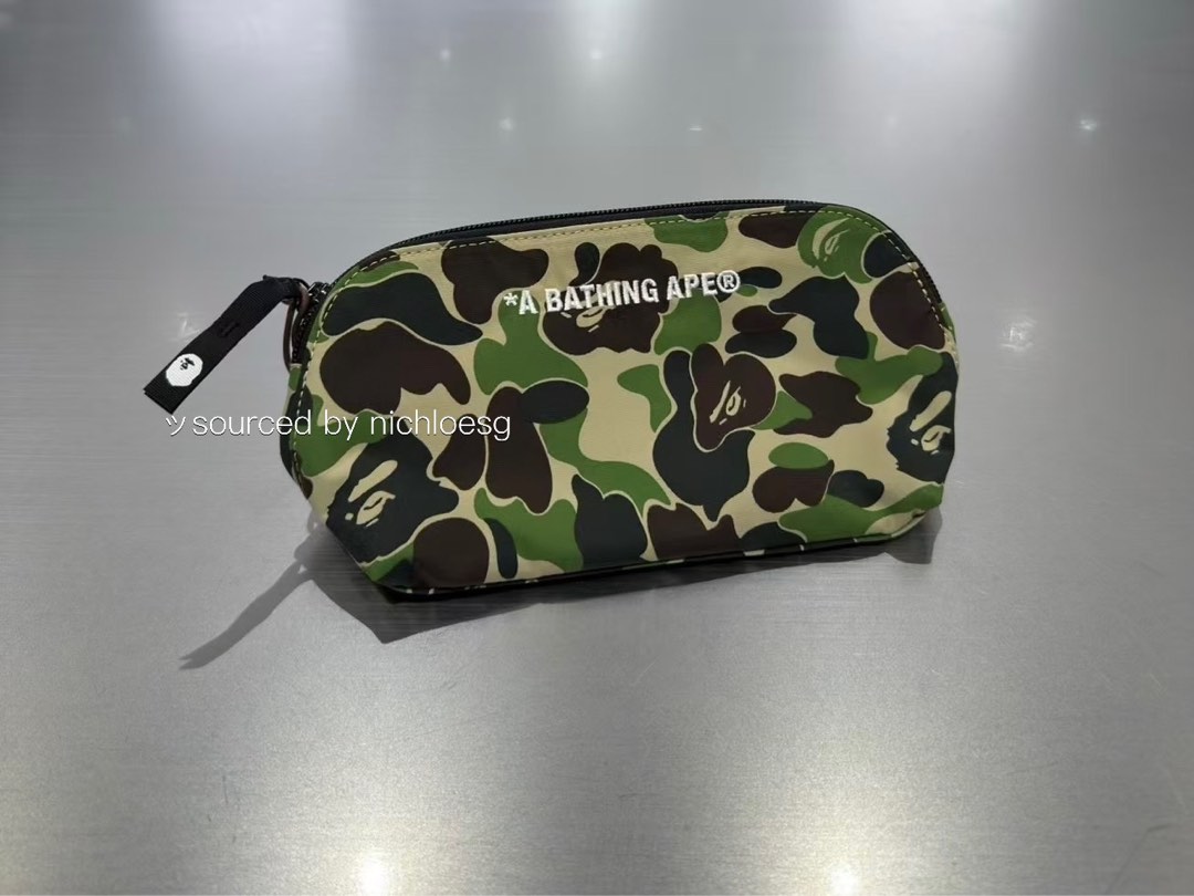 BAPE ABC CAMO POUCH, Women's Fashion, Bags & Wallets, Purses & Pouches ...