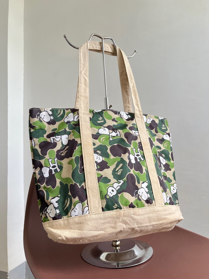 Bape x Peanuts Reversible Tote Bag, Luxury, Bags & Wallets on Carousell