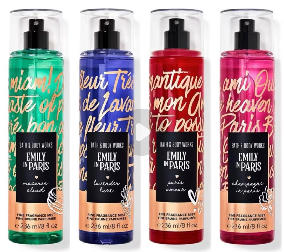 Bath & Body Works x Emily in Paris, Beauty & Personal Care, Fragrance ...