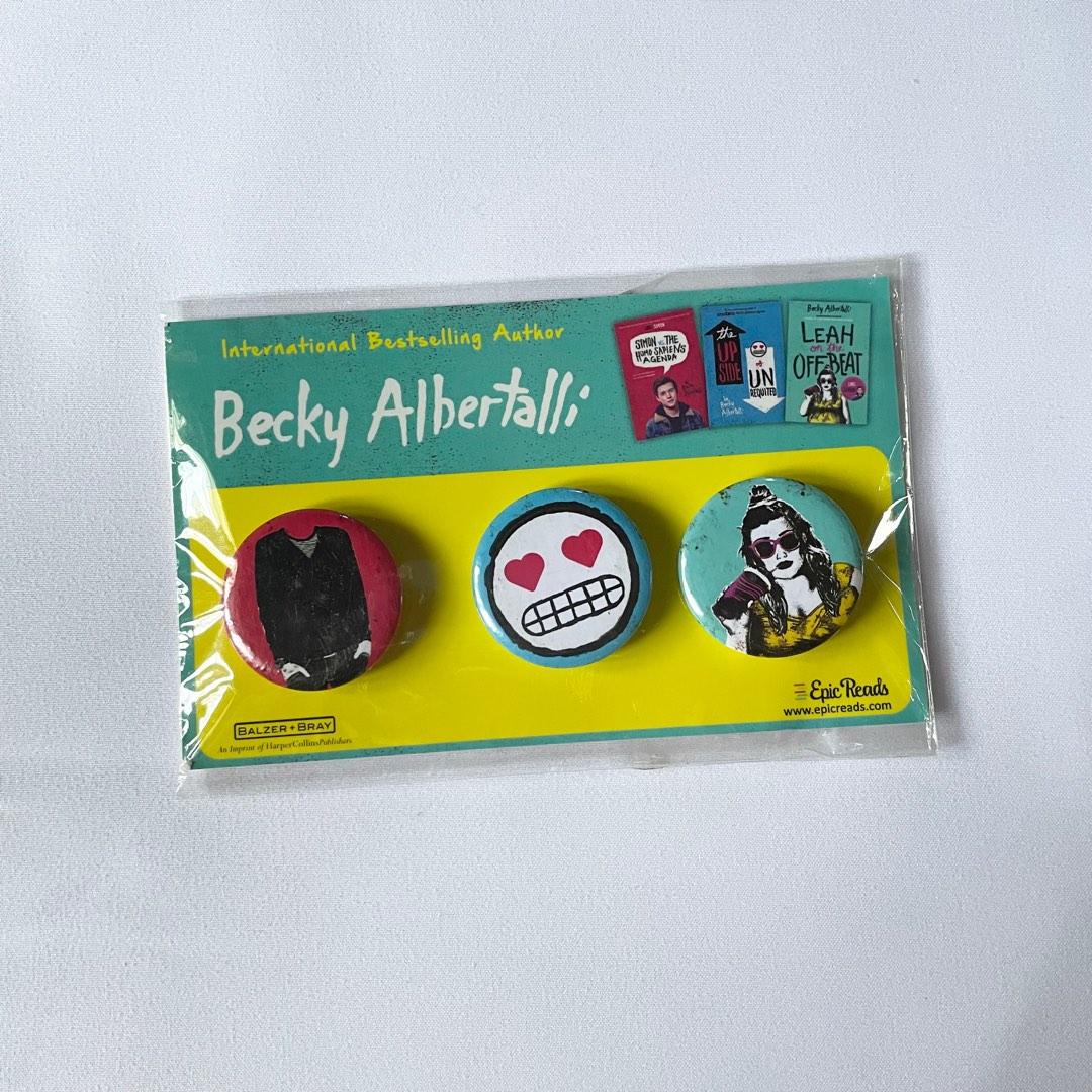 Becky Albertalli Button Pins, Hobbies & Toys, Memorabilia ...
