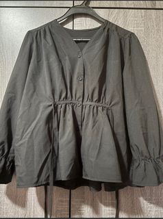 DOLLY BLOUSE IN BLACK, Women's Fashion, Tops, Blouses on Carousell