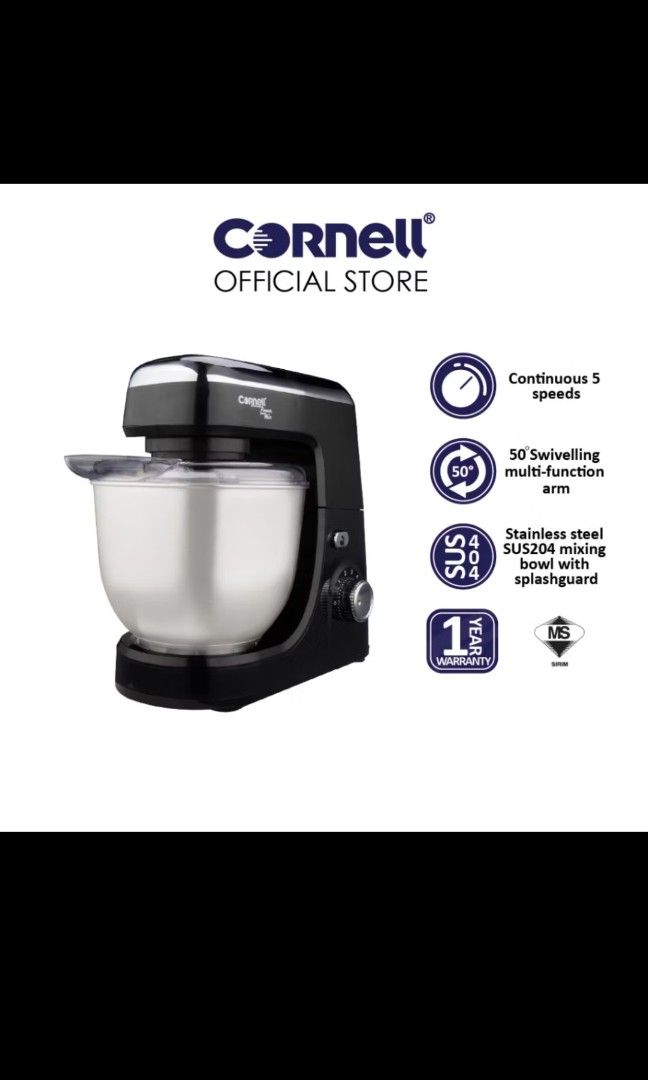 (Brand New) Cornell 5 Speeds 4.2L Heavy Duty Stand Mixer, TV & Home ...