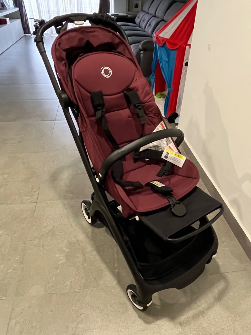 Bugaboo Butterfly (Maroon Red) with free handle bar and rain cover ...