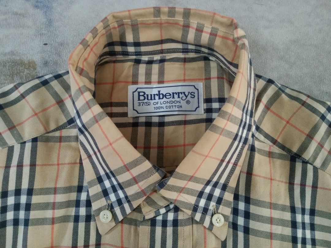 BURBERRYS OF LONDON MADE IN ENGLAND VINTAGE OLD CLASSIC LUXURY DESIGNER ...