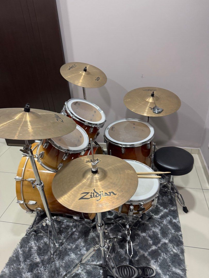 Cadeson Drum Full Set, Hobbies & Toys, Music & Media, Musical ...