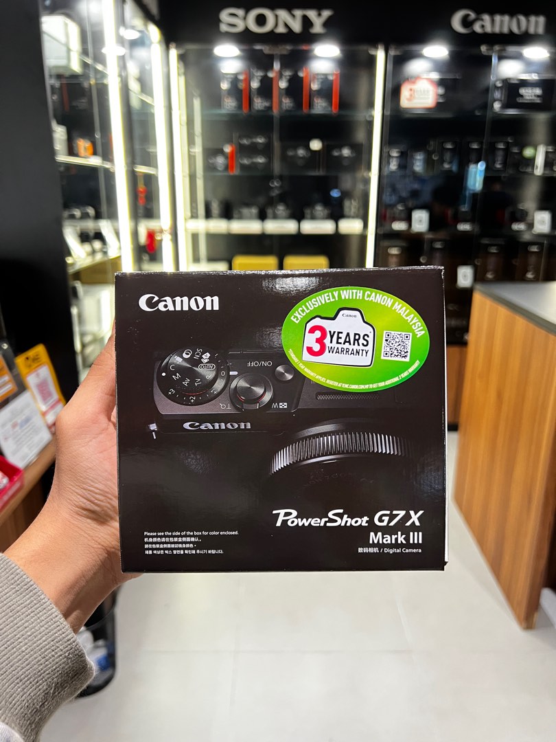 CANON POWERSHOT G7X III ( BLACK/SILVER ), Photography, Cameras on Carousell