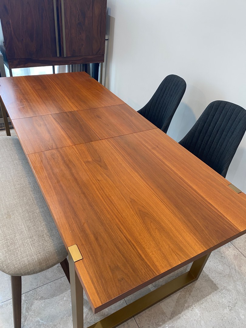 Castlery extendable dining table (1.6m -> 2m), Furniture & Home Living ...