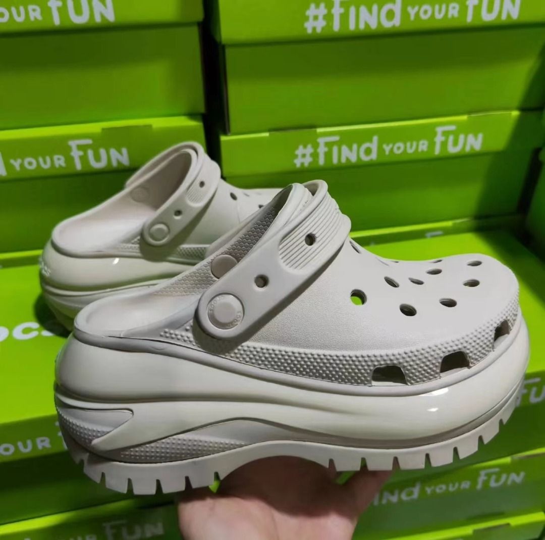 Crocs Crocs Nimbus Classic Crocs 6.1CM Black White Bone White Brown ...