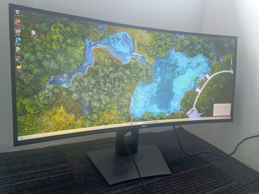 Dell 34" Ultrasharp Curved Monitor(U3419W)(Without Stand)# USB type-C ...
