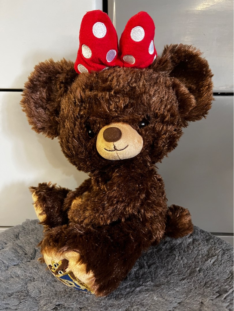 Disney Store UniBEARsity x Ubear Ludwig Von Drake Edition Classic Teddy Bear Mocha Pouch Coin ...