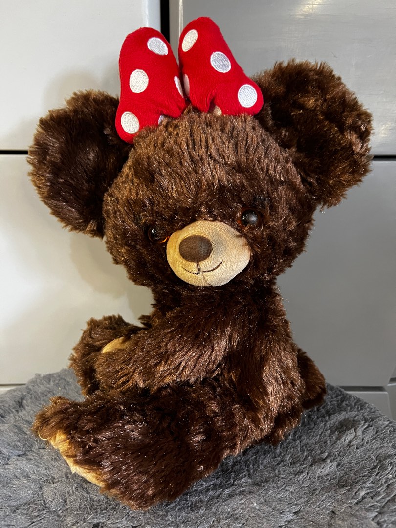 Disney Store UniBEARsity x Ubear Ludwig Von Drake Edition Classic Teddy Bear Mocha Pouch Coin ...