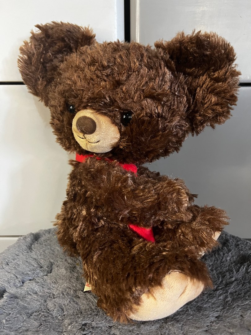 Disney Store UniBEARsity x Ubear Ludwig Von Drake Edition Classic Teddy Bear Mocha Pouch Coin ...