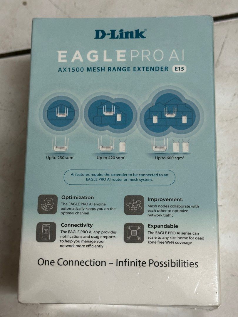 D-Link Eagle Pro AI AX1500 Smart Wireless WiFi 6 Mesh Gigabit Router ...