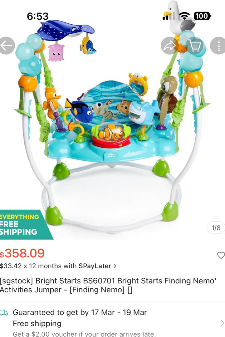 Finding Nemo Jumper, Babies & Kids, Infant Playtime on Carousell