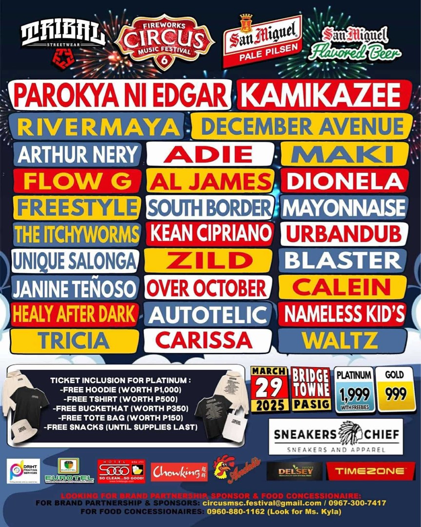 Fireworks Circus Music Festival 2025 Tickets, Tickets & Vouchers, Event ...