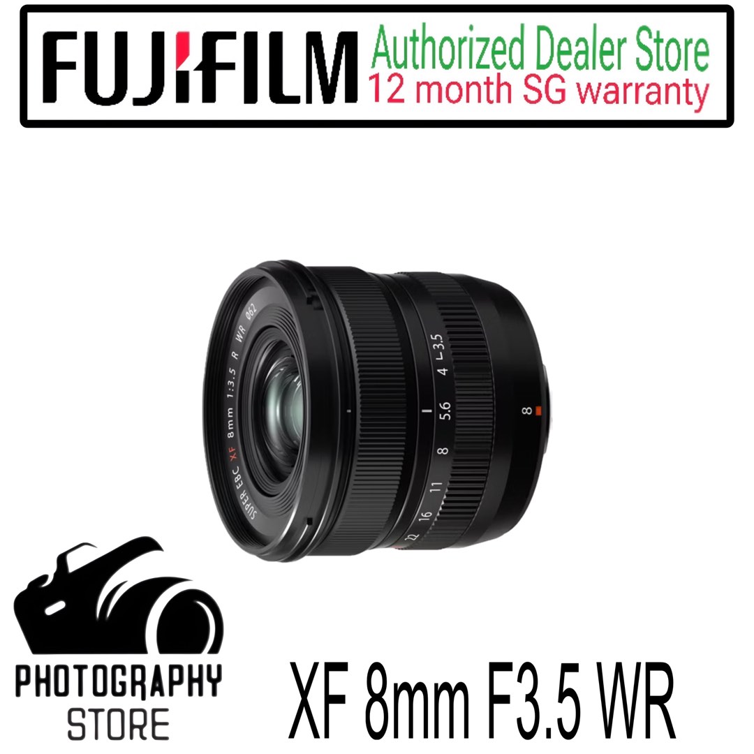 Fuji XF 8mm F3.5 R WR Fujifilm xf8mm, Photography, Lens & Kits on Carousell