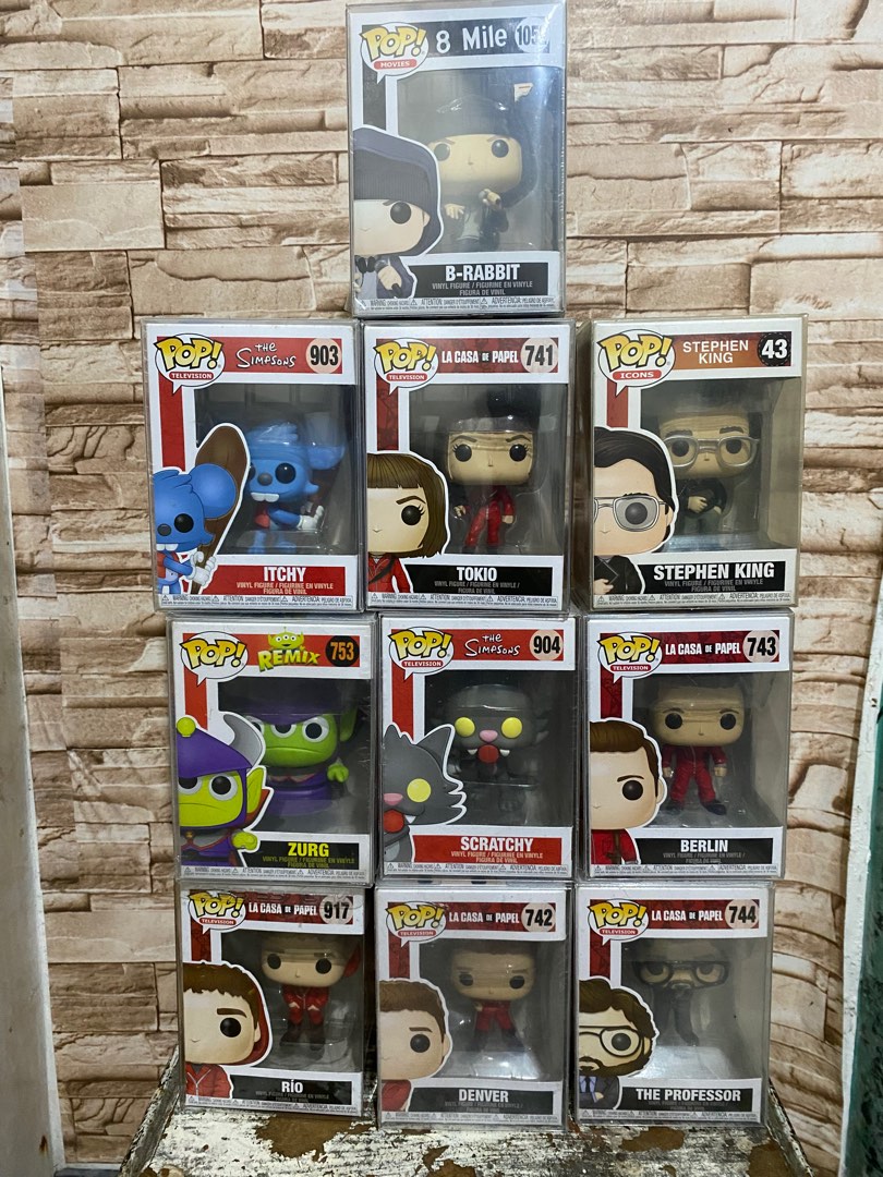RUSH SALE Funko Pop!s B Rabbit Eminem, Money Heist, Simpsons, Hobbies ...