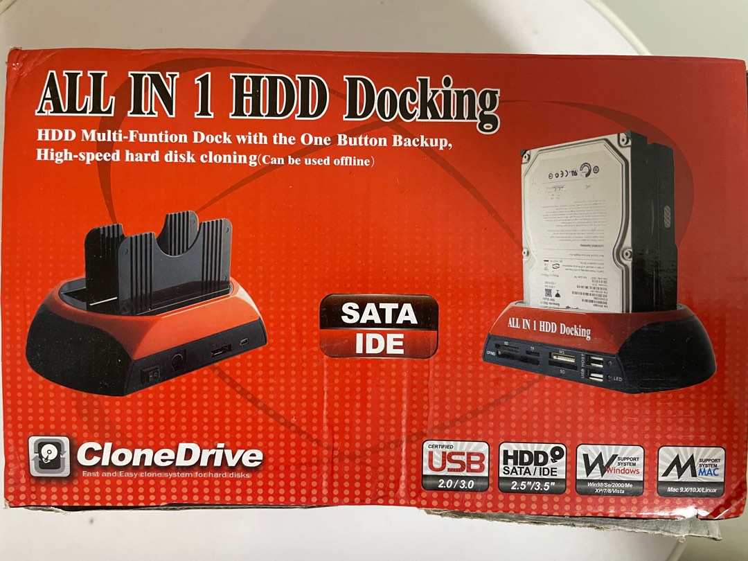 HDD multi-function dock with cloning, Computers & Tech, Parts ...