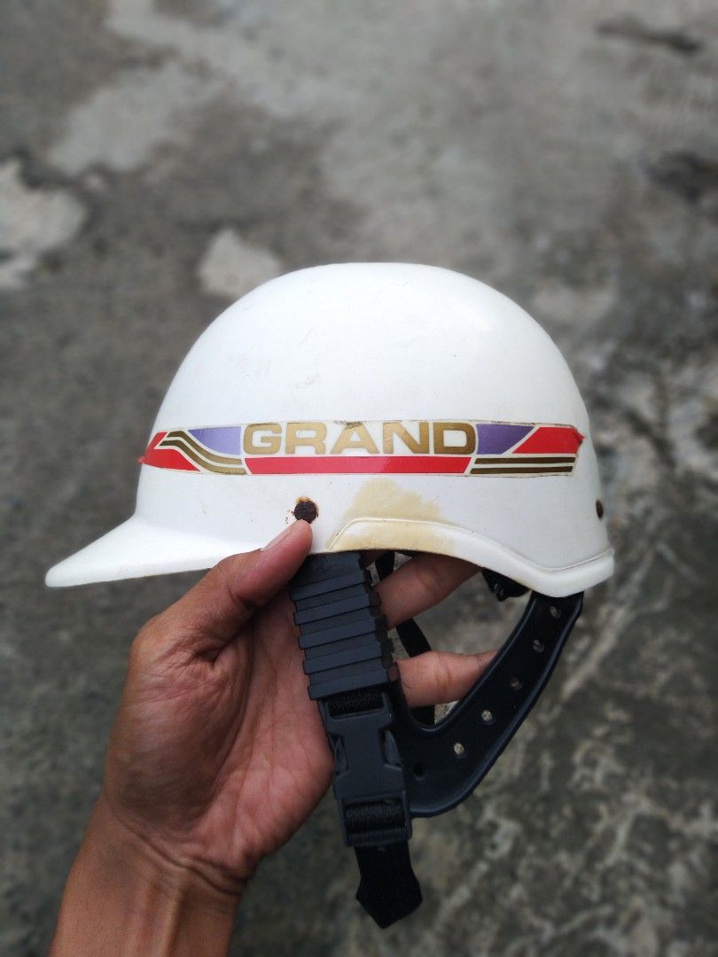 HELM JADUL CETOK GRAND HELMETS ORIGINAL PUTIH ABS PLASTIK, Antik ...