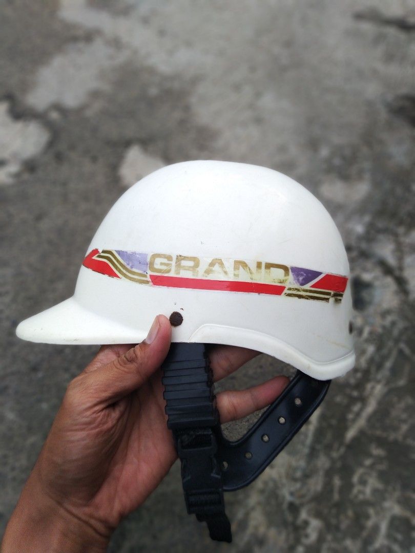 HELM JADUL CETOK GRAND HELMETS ORIGINAL PUTIH ABS PLASTIK, Antik ...