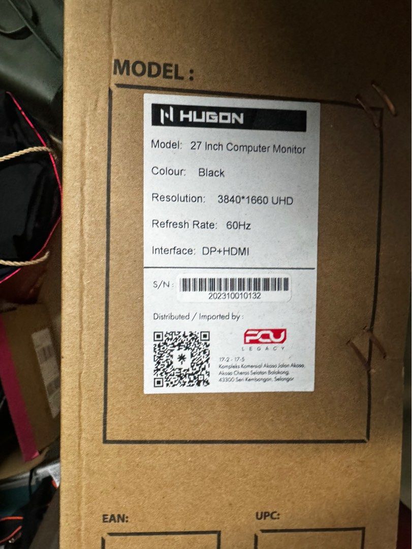 Hugon 4k monitor 27inch, Computers & Tech, Desktops on Carousell