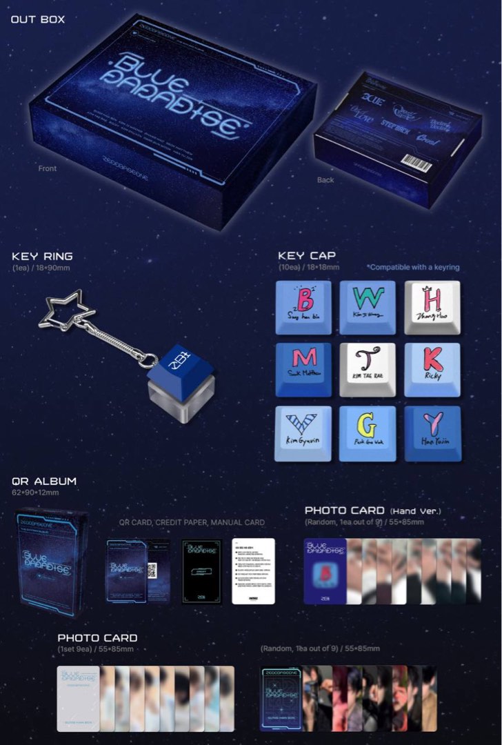 [INCOMING] ZB1 ZEROSEBASEONE KEYCAP ALBUM SHARING, Hobbies & Toys ...
