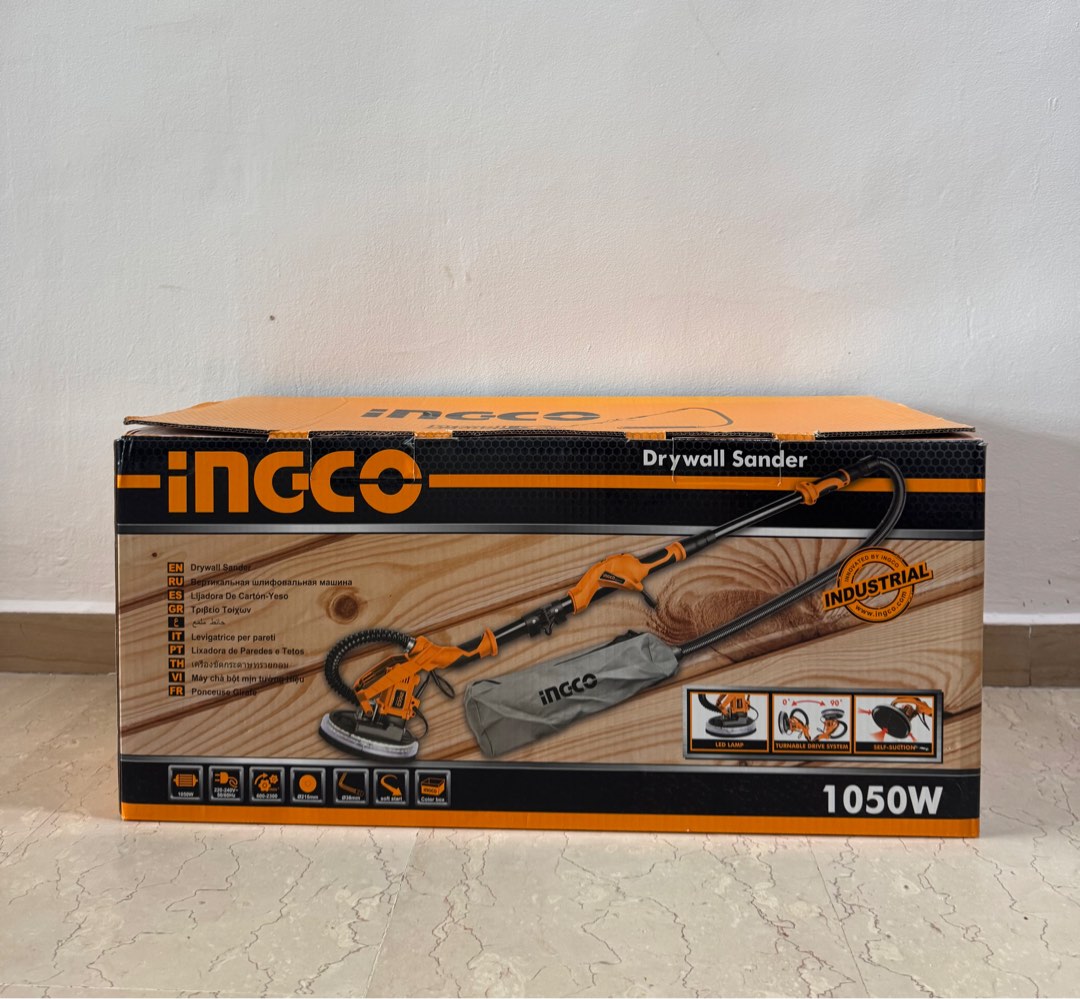 INGCO Drywall Sander, Furniture & Home Living, Home Improvement ...