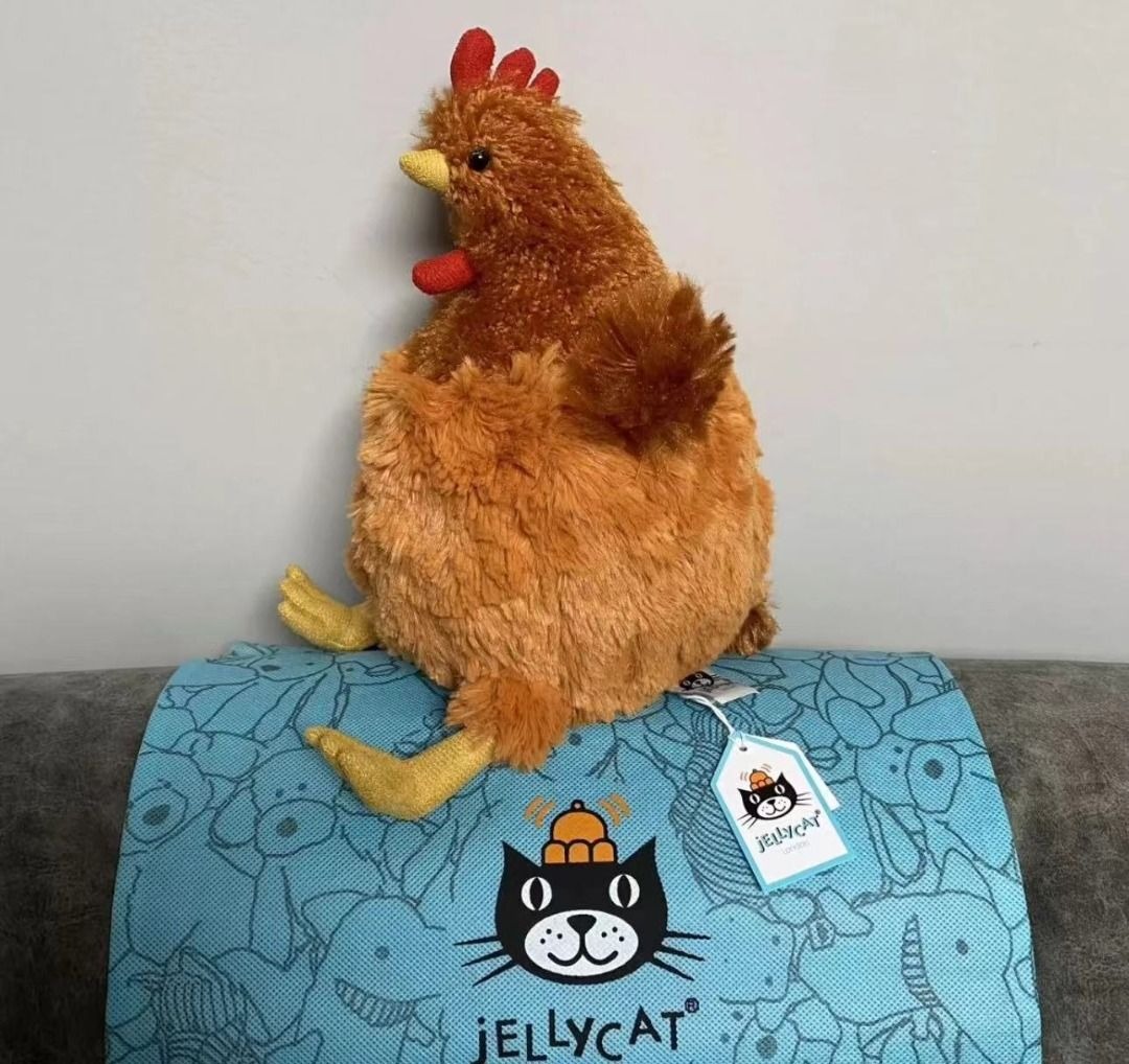 JELLYCAT jellycat series Cecil chicken plush toy, Hobbies & Toys, Toys ...